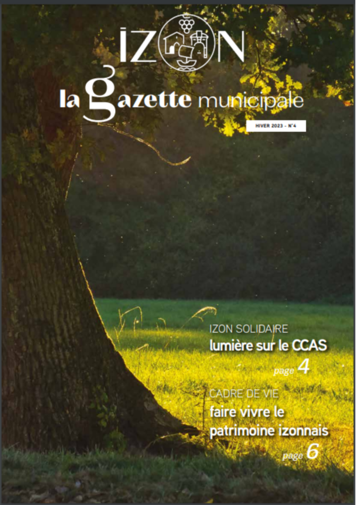 Gazette Izon hiver 2023 - Mairie Izon