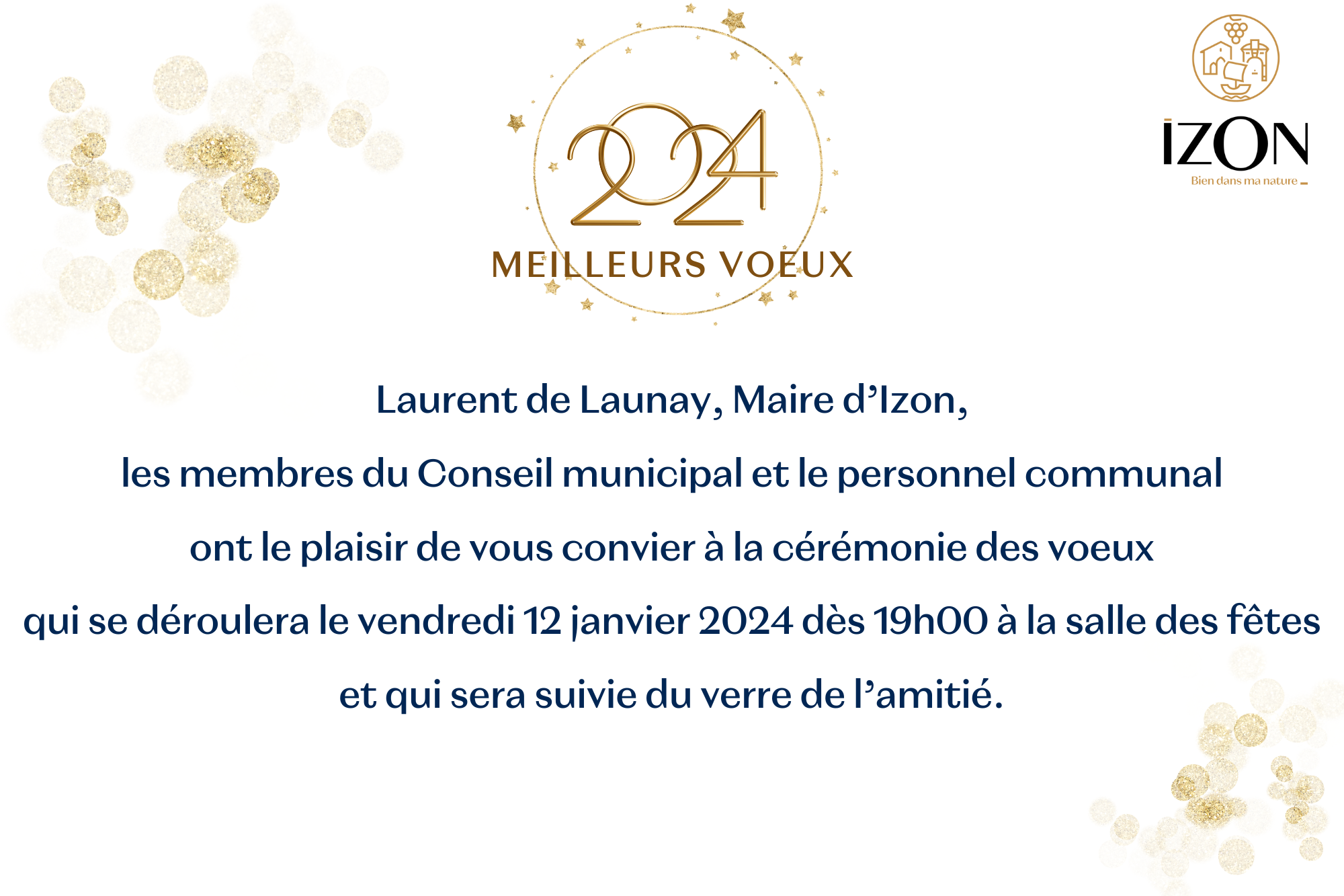 Vœux du maire - Mairie Izon