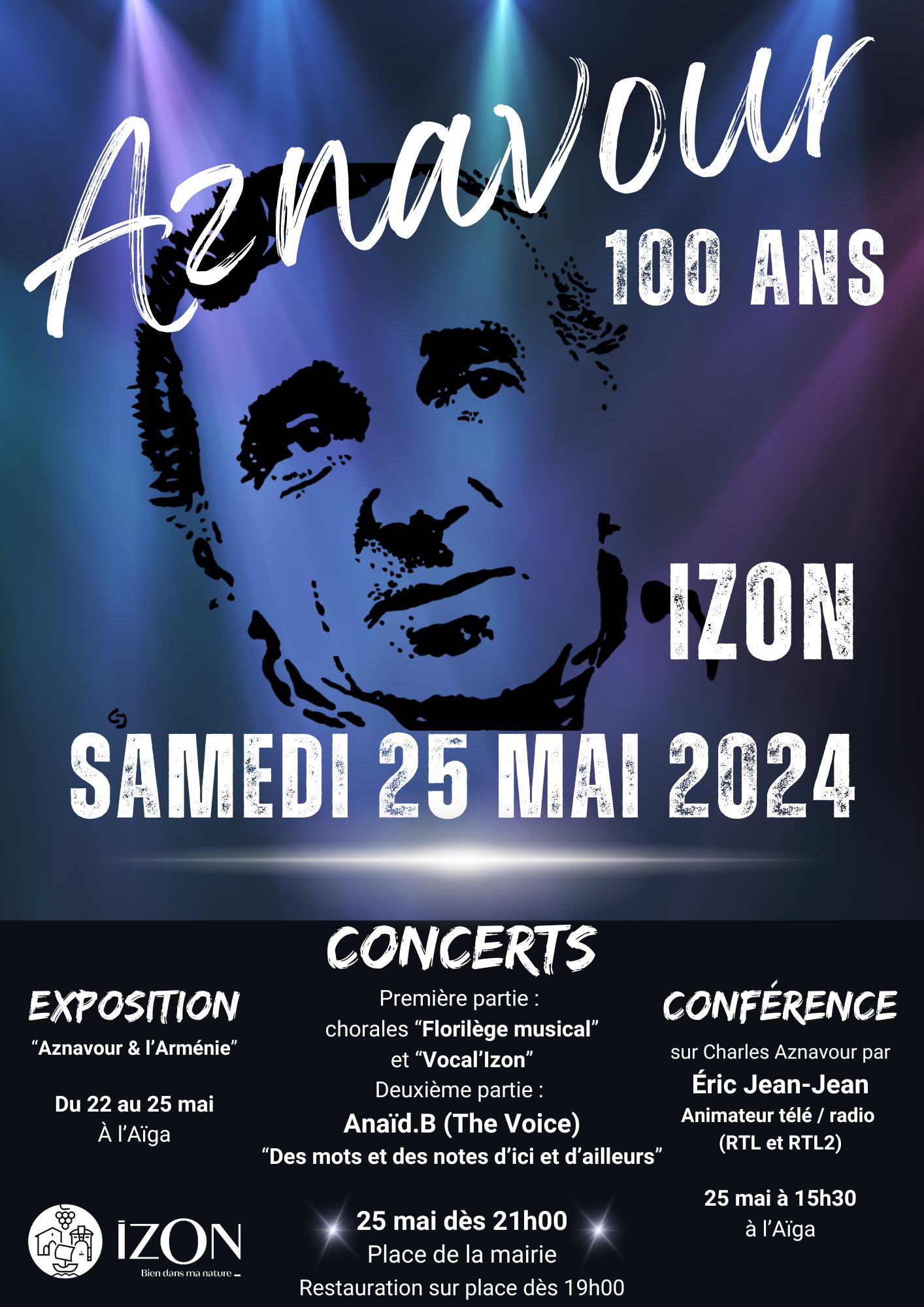 Hommage à Charles Aznavour - Mairie Izon